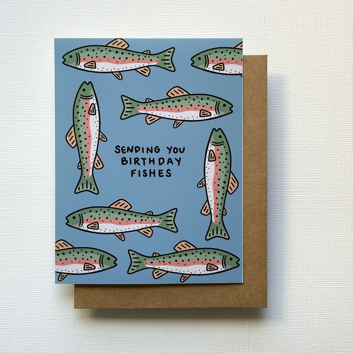 Birthday Fishes Card, Greeting Card, Birthday Card, Punny Birthday Card ...