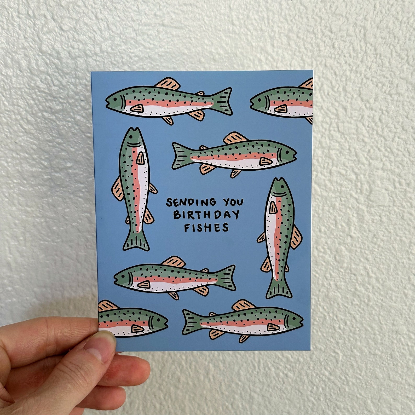 Birthday Fishes Card, Greeting Card, Birthday Card, Punny Birthday Card ...