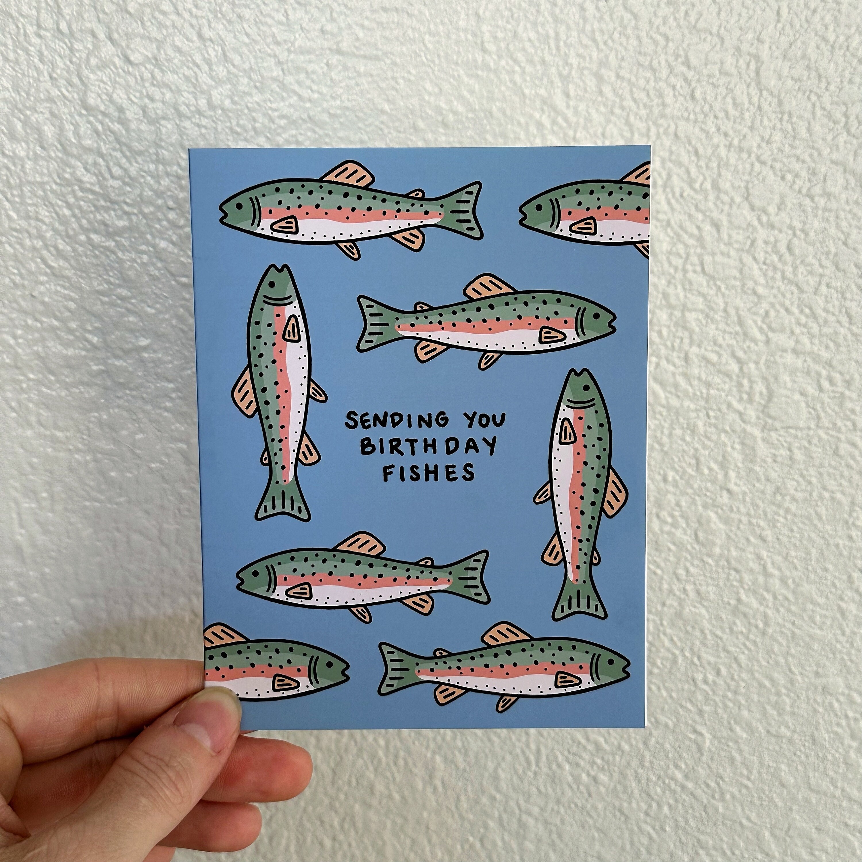Birthday Fishes Card, Greeting Card, Birthday Card, Punny Birthday Card ...