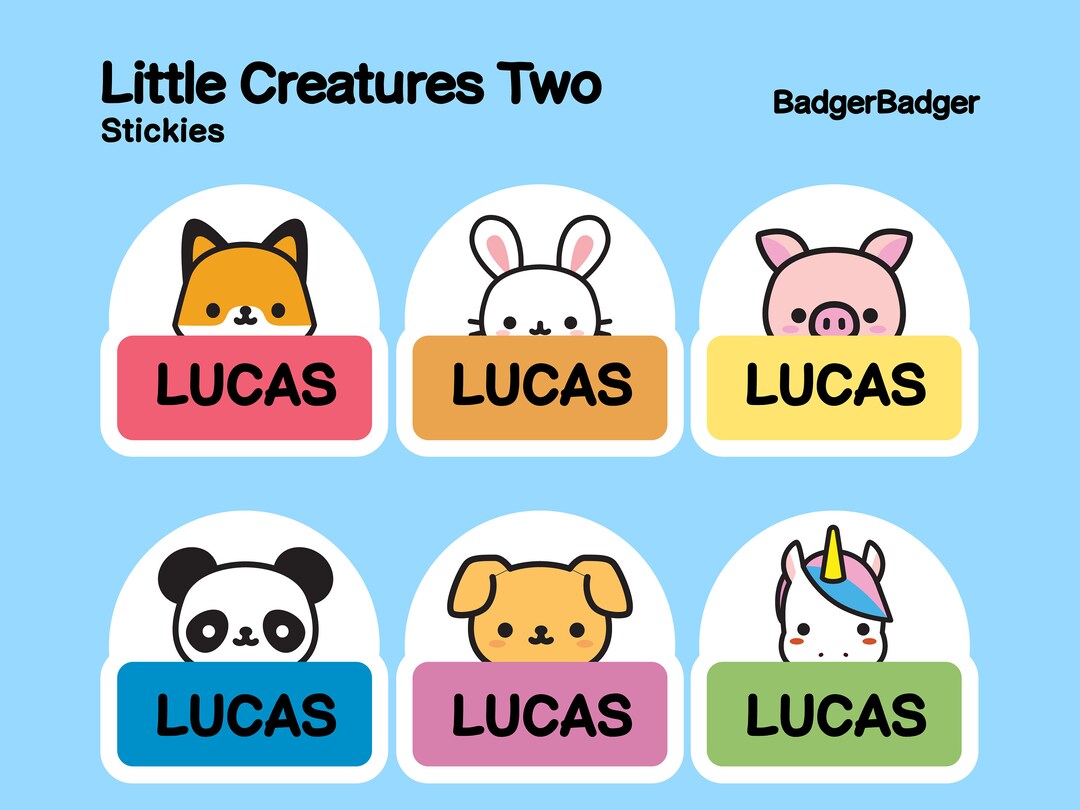 Kids Stick-on Labels, Toy Labels, Waterproof Labels, Kids Name Labels ...