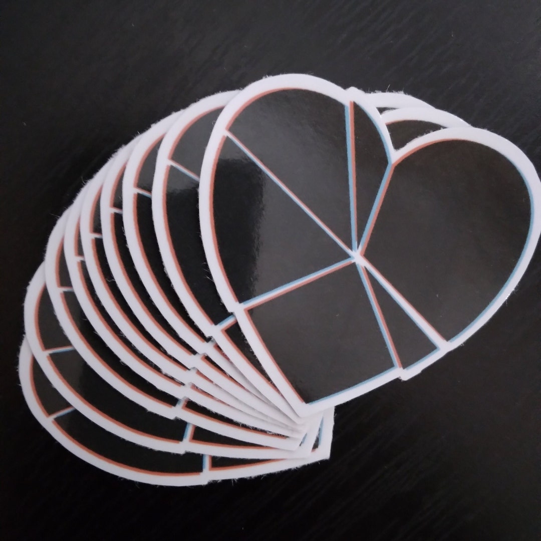 Broken Heart Sticker - Etsy