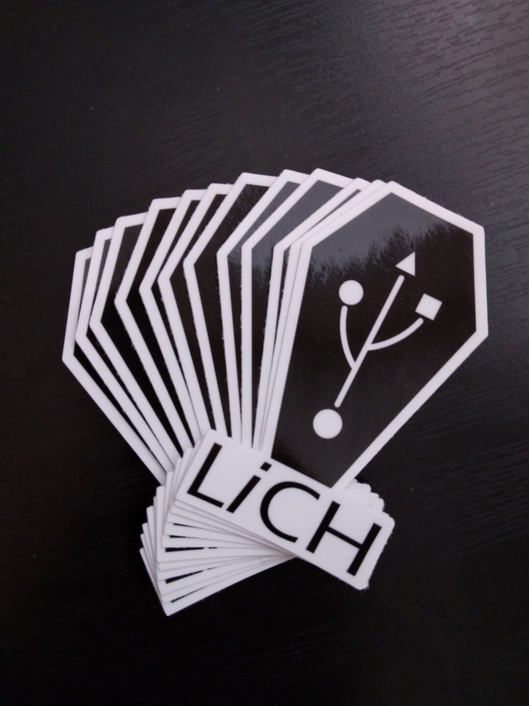 Lich USB Coffin Sticker - Etsy