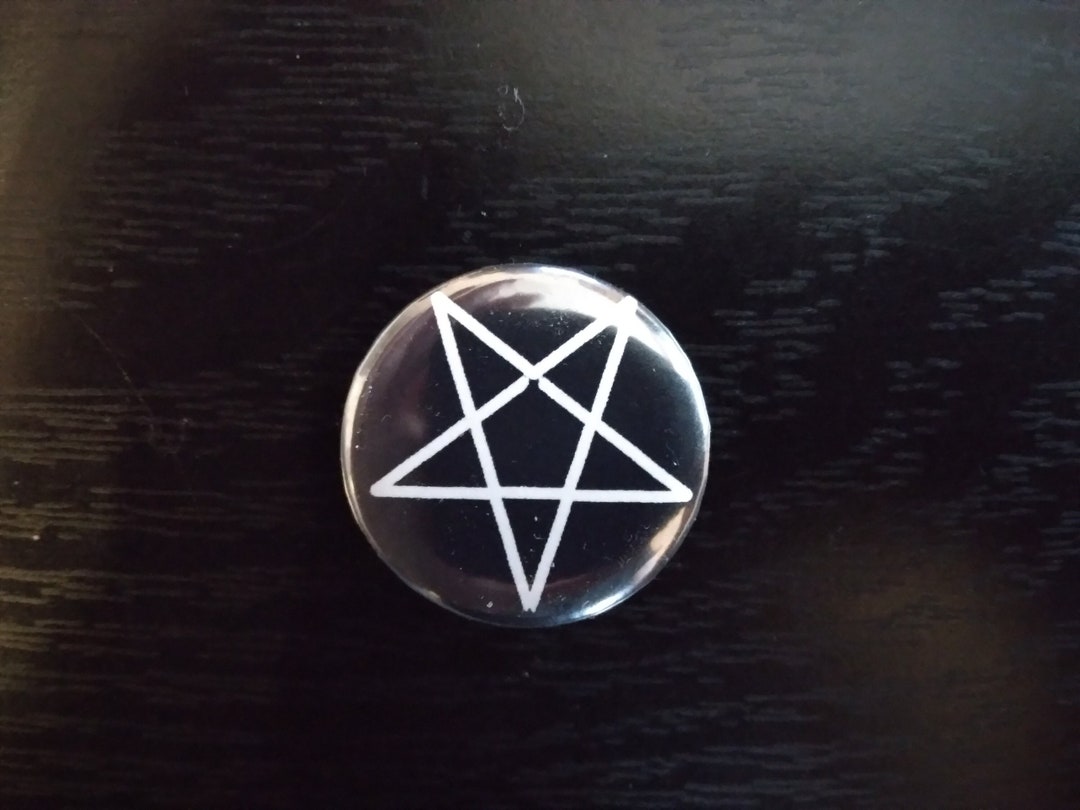 Pentagram Pin - White - Etsy