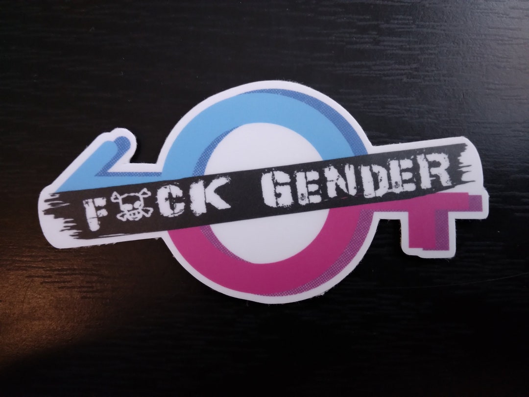 F Gender Sticker - Etsy