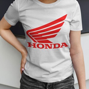 Honda Motorcycle Vintage Wings Logo T-shirt, Honda Motorcycle Tee ...