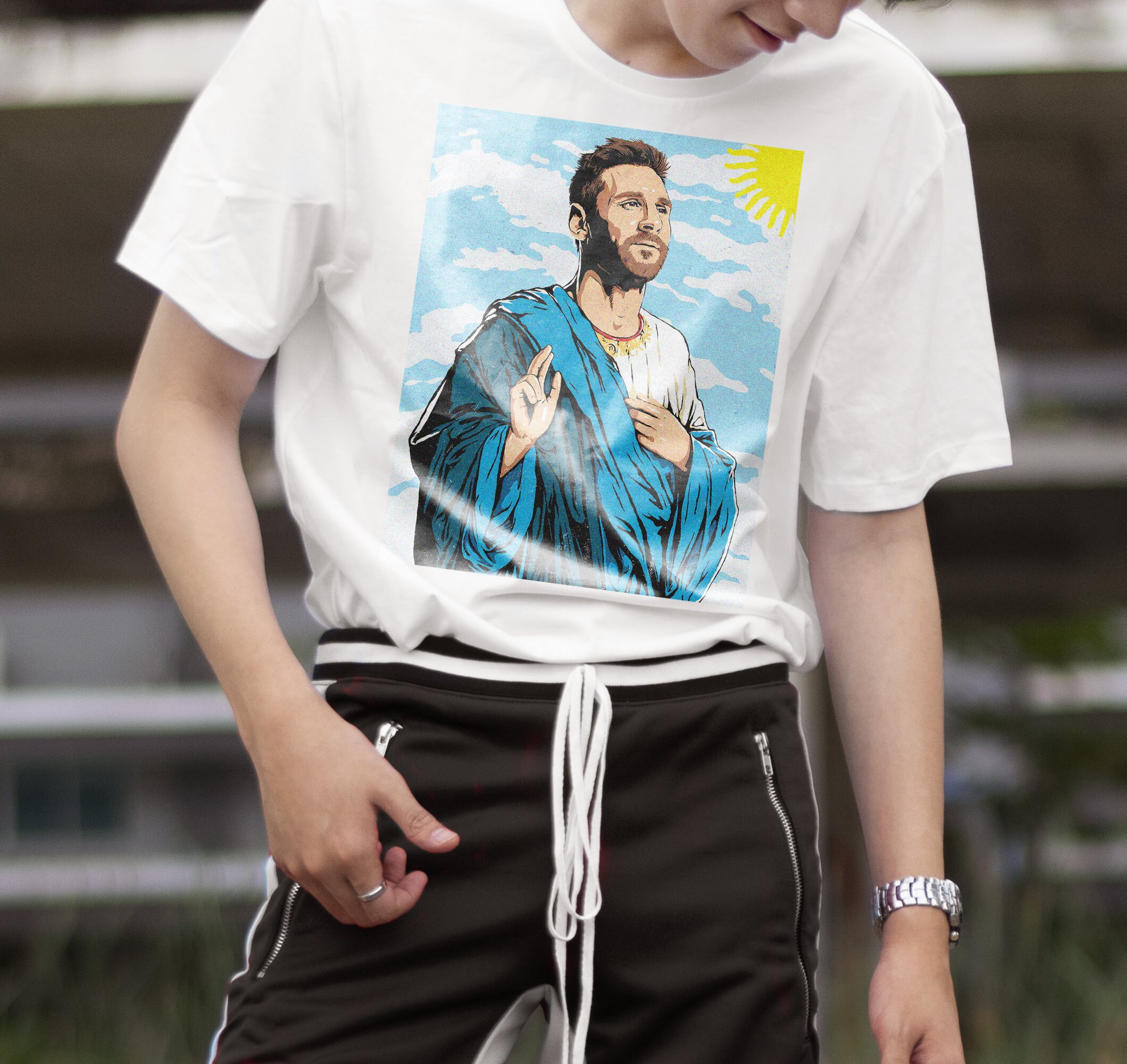Holy Lionel Messi Soccer Graphic Shirt, Jesus of Soccer Holy Messi Tee ...