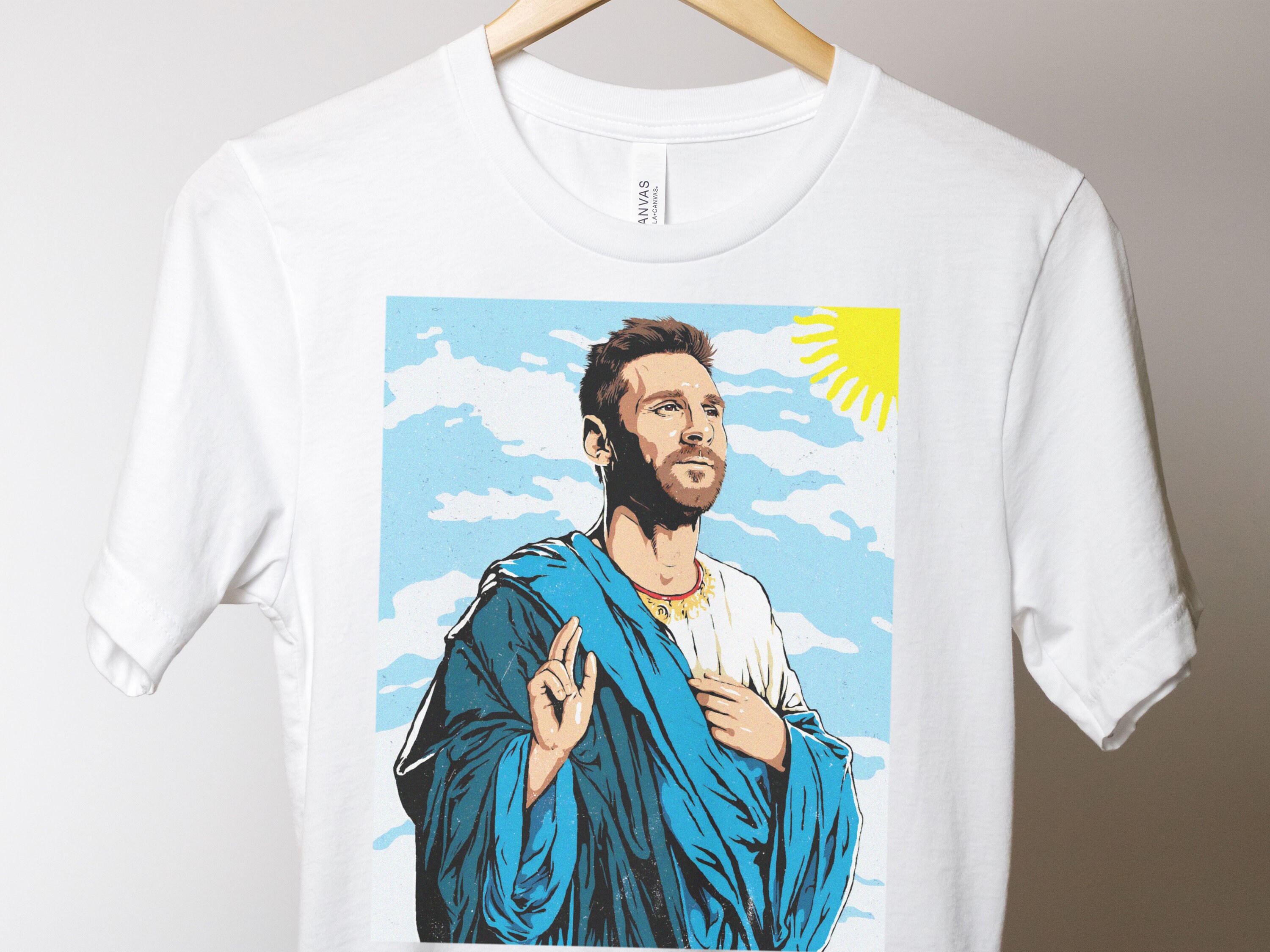 Holy Lionel Messi Soccer Graphic Shirt, Jesus of Soccer Holy Messi Tee ...