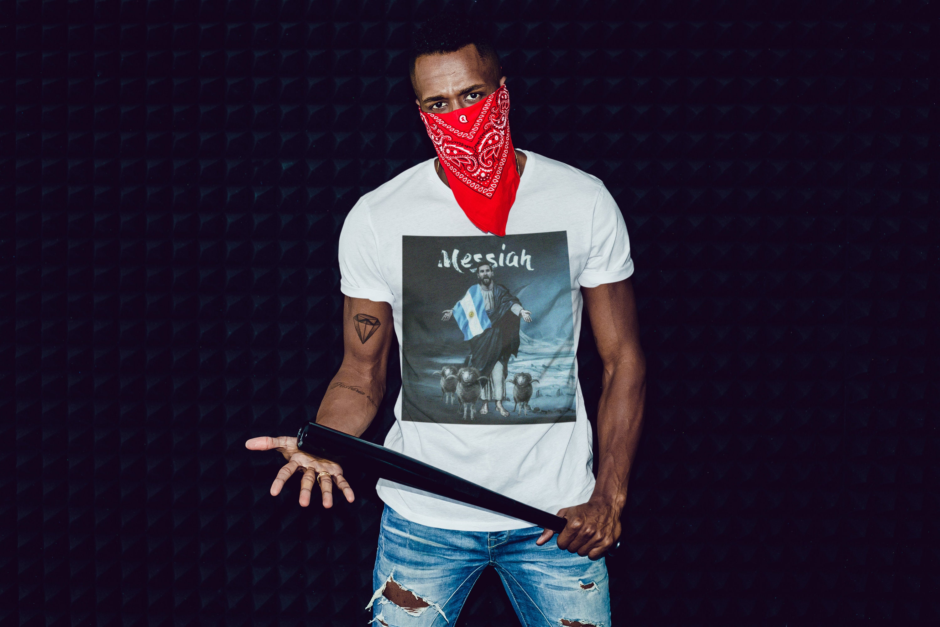 Lionel messiah Shirt, Messiah With Goats Messi Tribute Shirt, Messi ...