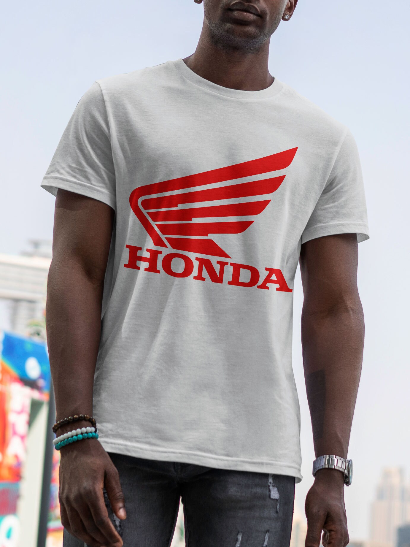 Honda Motorcycle Vintage Wings Logo T-shirt, Honda Motorcycle Tee ...