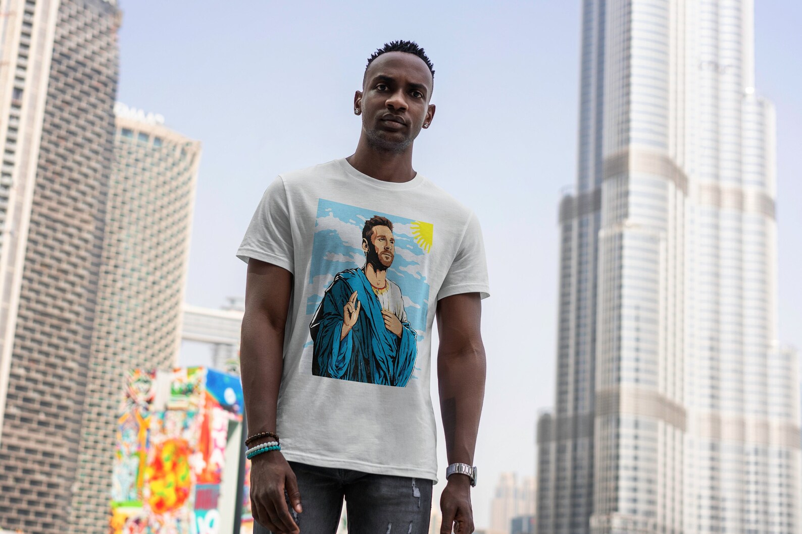Holy Lionel Messi Soccer Graphic Shirt, Jesus of Soccer Holy Messi Tee ...