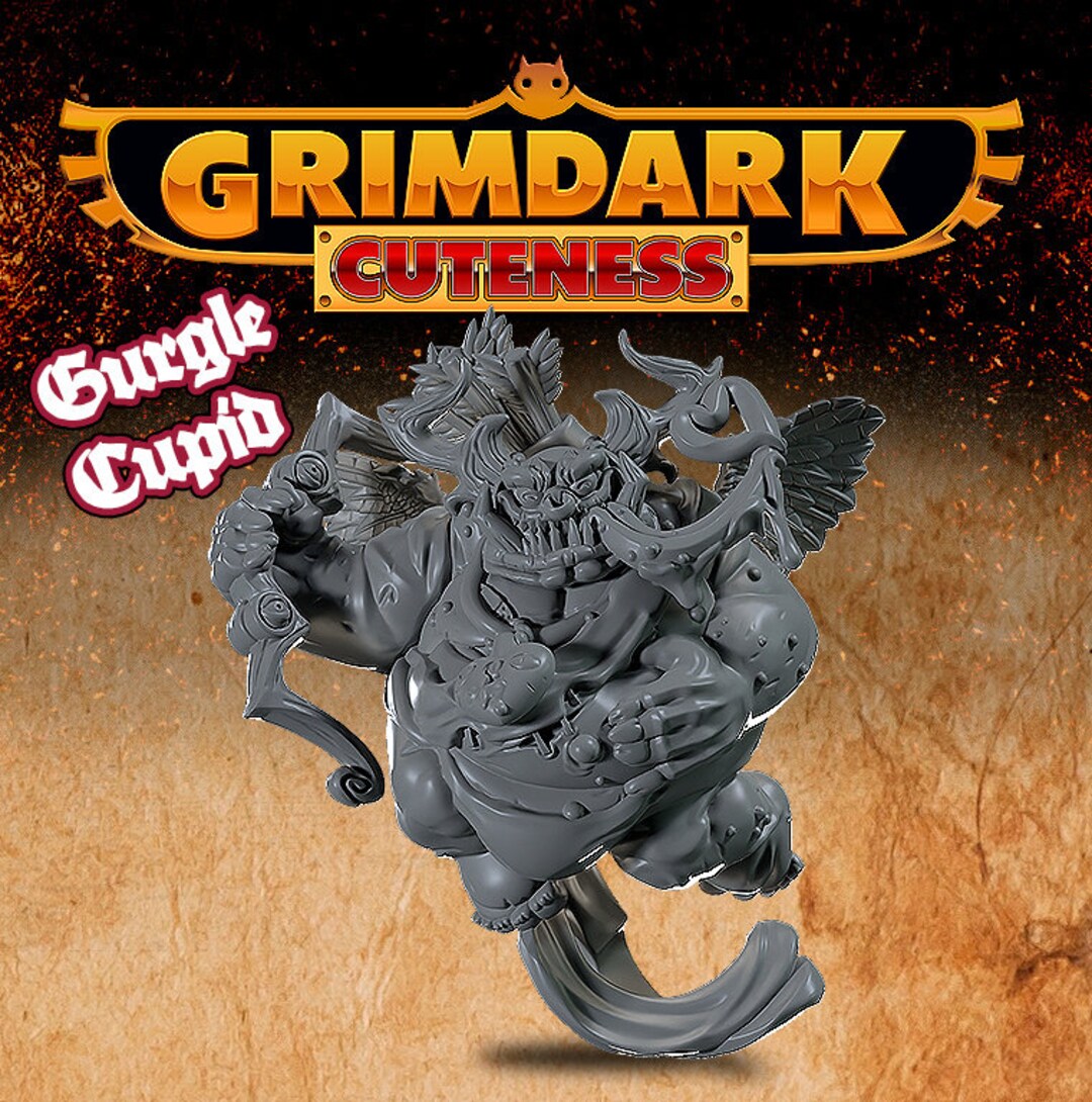 Gurgle Cupid| 3d Printed Chibi | Satire - Etsy