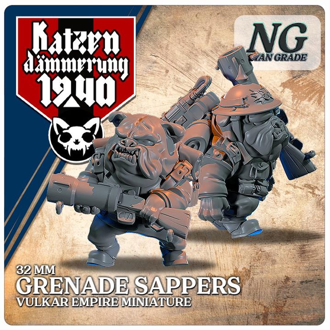 Grenade Sappers | 3d Printed Chibi | Satire - Etsy