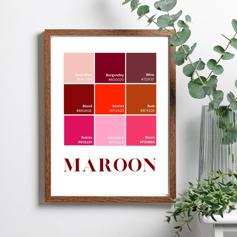 Taylor Poster Maroon - Etsy