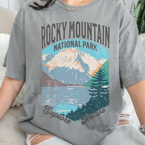 Rocky Mountain National Park Shirt, National Park Tshirt, Hiking Shirt ...