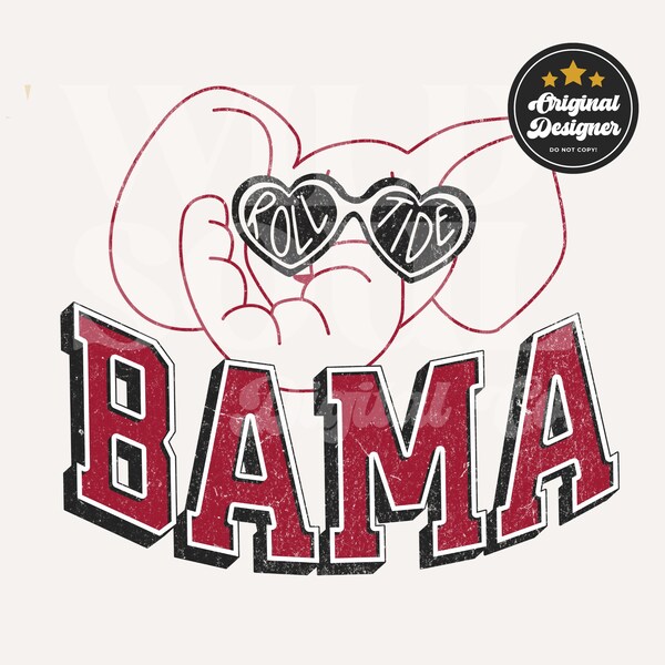 Alabama Football Png Designs - Etsy