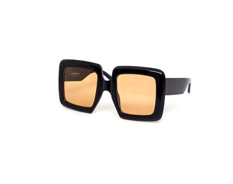 Thick Square Chunky Oversized Sunglasses, Gifts for Her, Gifts for Him ...