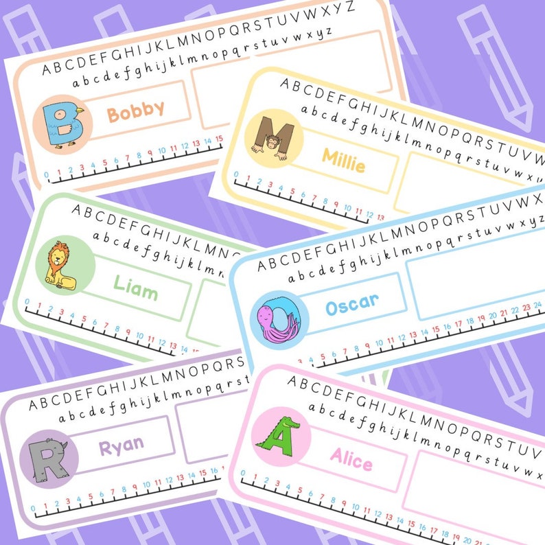 Personal Reminder Cards Animal Theme - Etsy