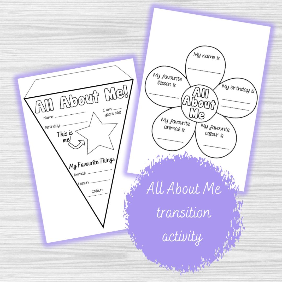 All About Me Transition Day Activity - Etsy