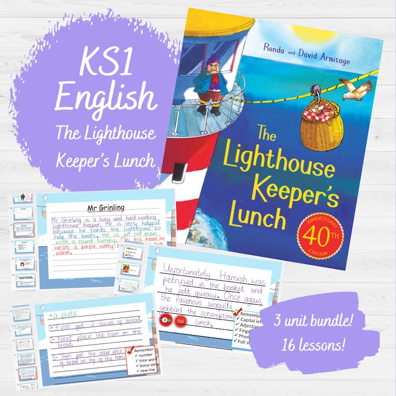 The Lighthouse Keeper's Lunch KS1 English Bundle - Etsy