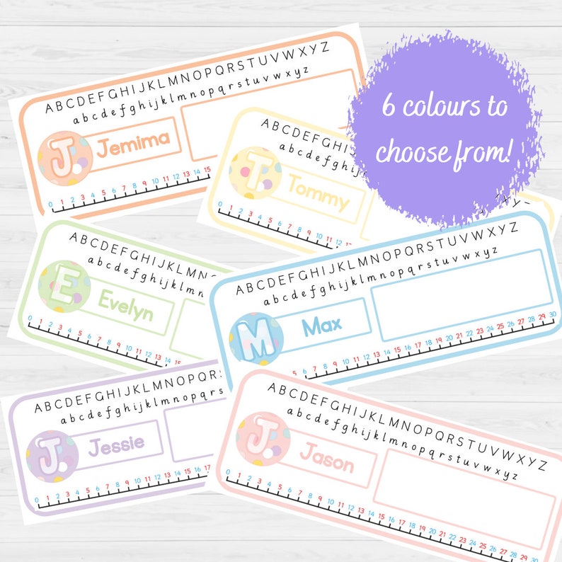 Personal Classroom Labels Pastel Polka Dot Theme - Etsy