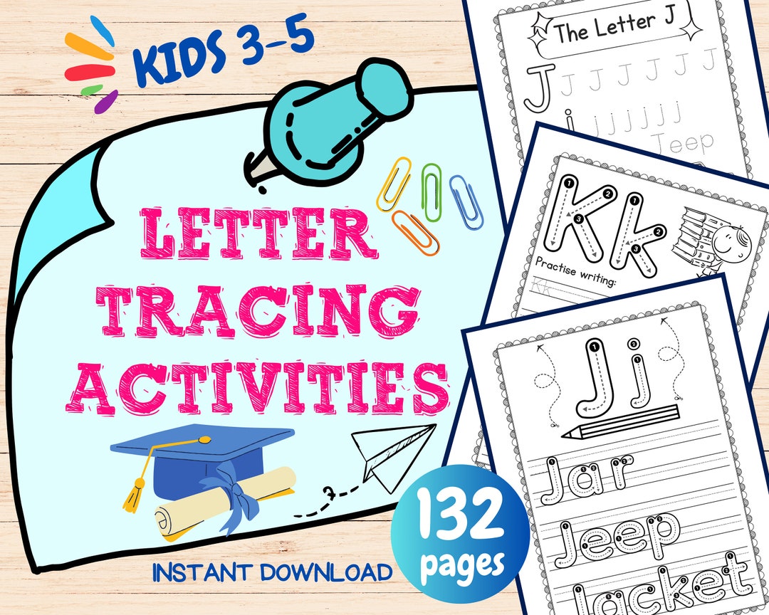Handwriting Practice Sheets, Letter Tracing, Pencil Control, Alphabet ...