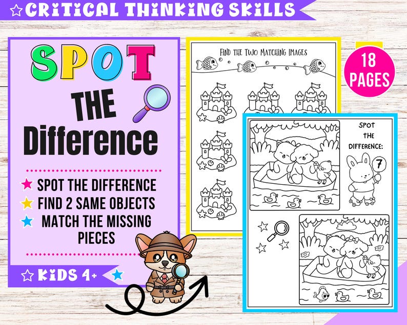 Spot the Difference - Critical Thinking and Observational Skills ...