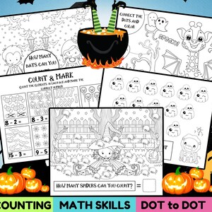 Halloween Number Worksheets, Early Learning Halloween Printables ...
