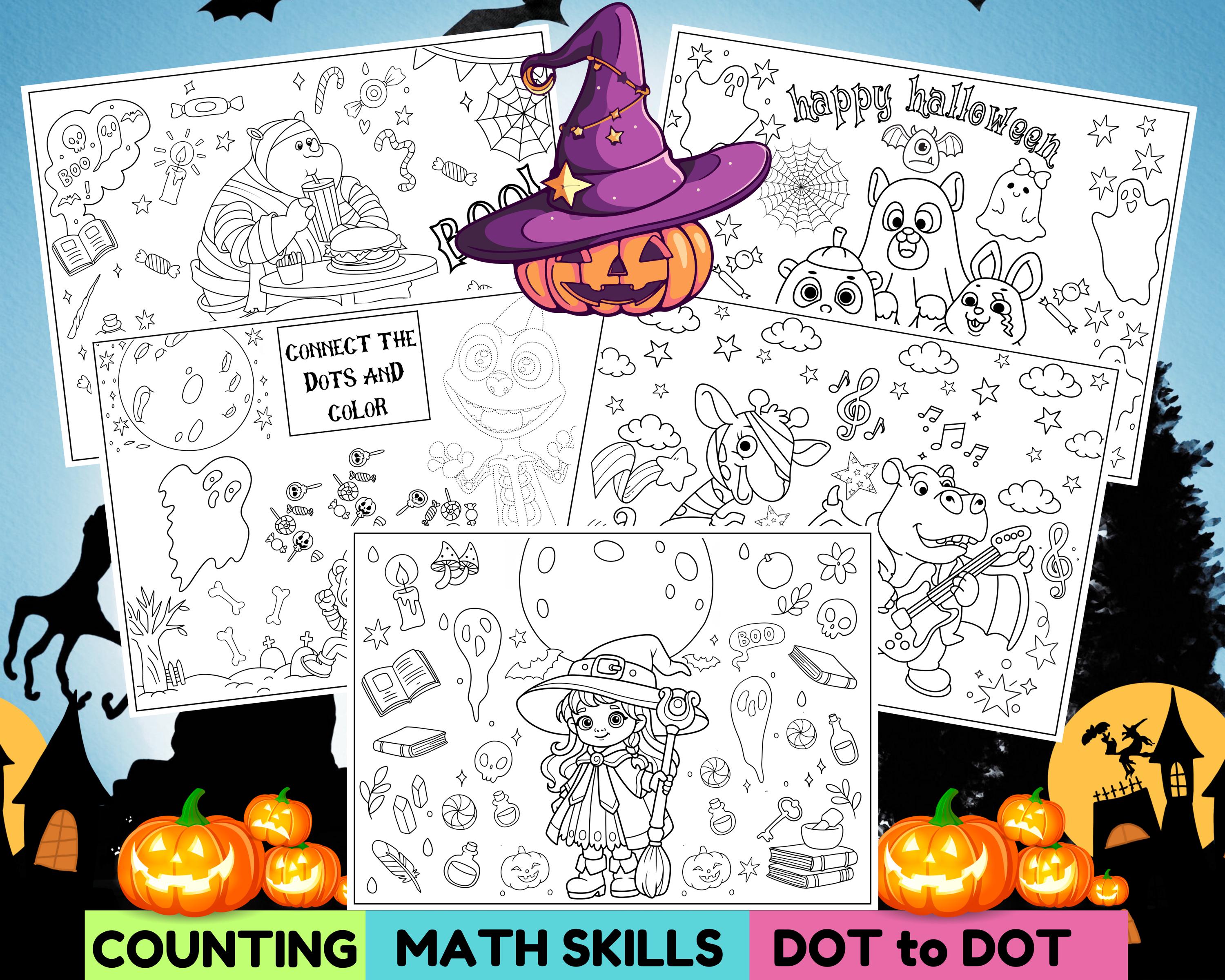 Halloween Number Worksheets, Early Learning Halloween Printables ...