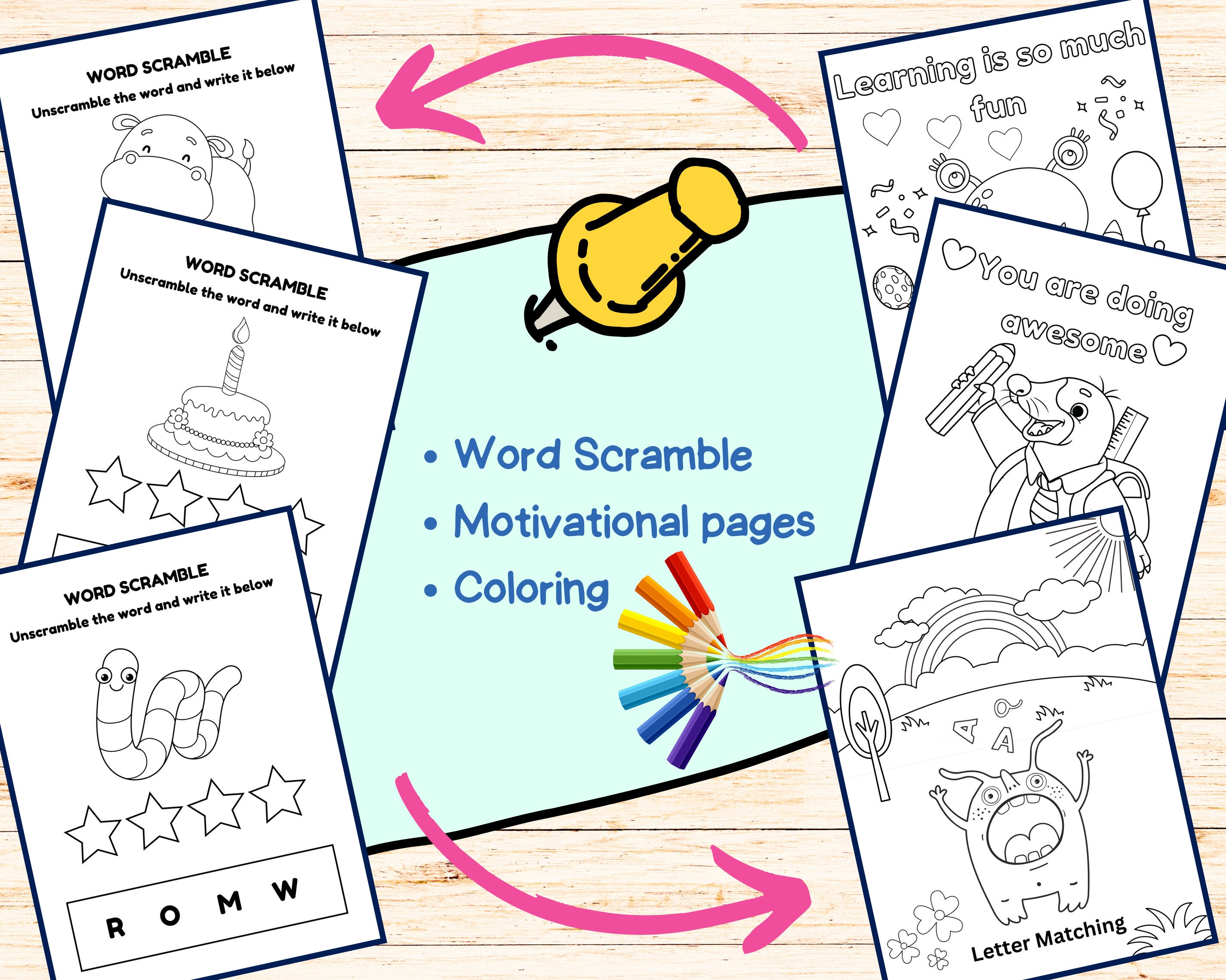 Alphabet Activity Book for Preschool, Fun Activity Book for Toddlers ...