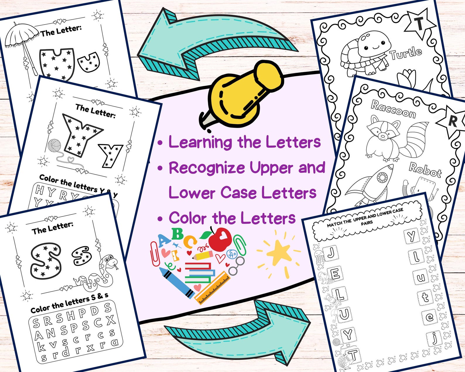 ABC Coloring Pages, Letter Coloring, Early Literacy, My First Alphabet ...