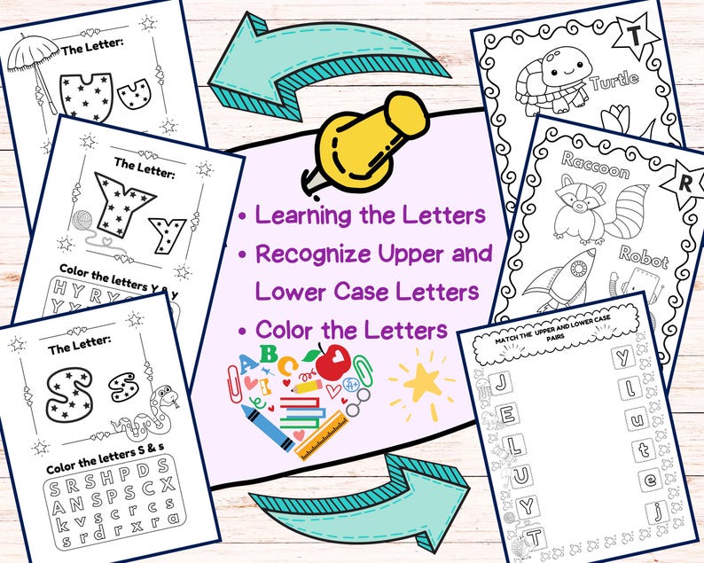 ABC Coloring Pages, Letter Coloring, Early Literacy, My First Alphabet ...
