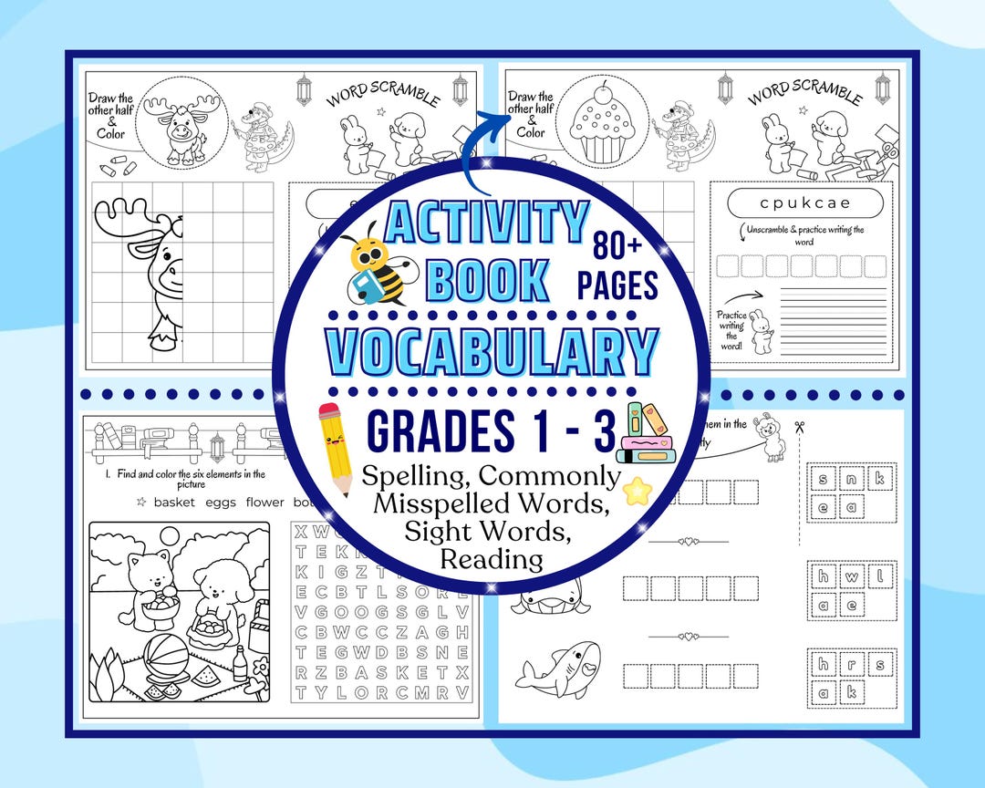 Fun Early Literacy Workbook, Most Commonly Misspelled Words, Reading ...