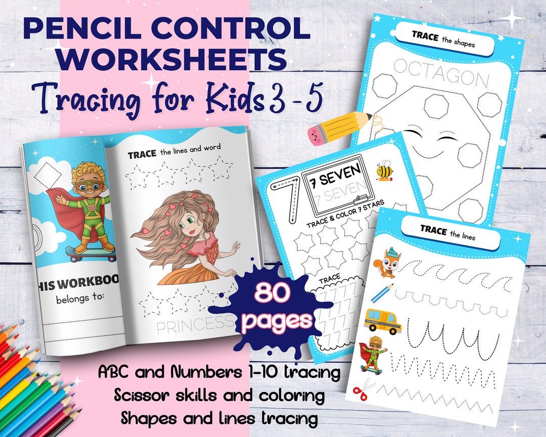 Pencil Control Practice, Early Literacy, Pre-writing Skills, Shapes ...