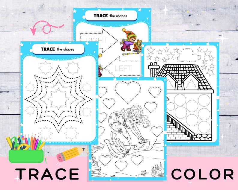 Pencil Control Practice, Early Literacy, Pre-writing Skills, Shapes ...