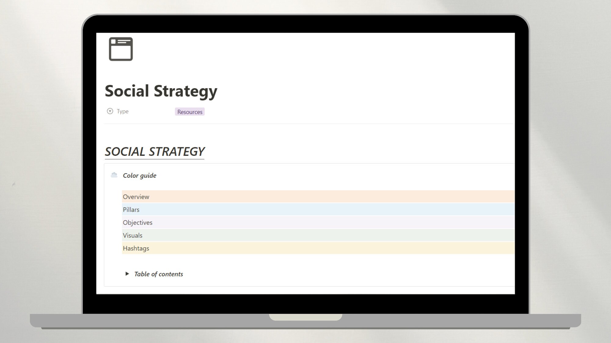 Marketing Hub Notion Template - Etsy