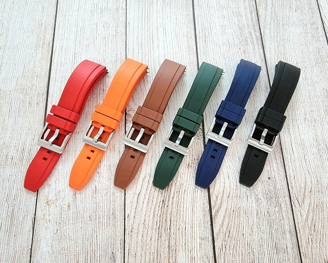 Premium FKM Divers Watch Strap Band 20mm 22mm 24mm Quick - Etsy