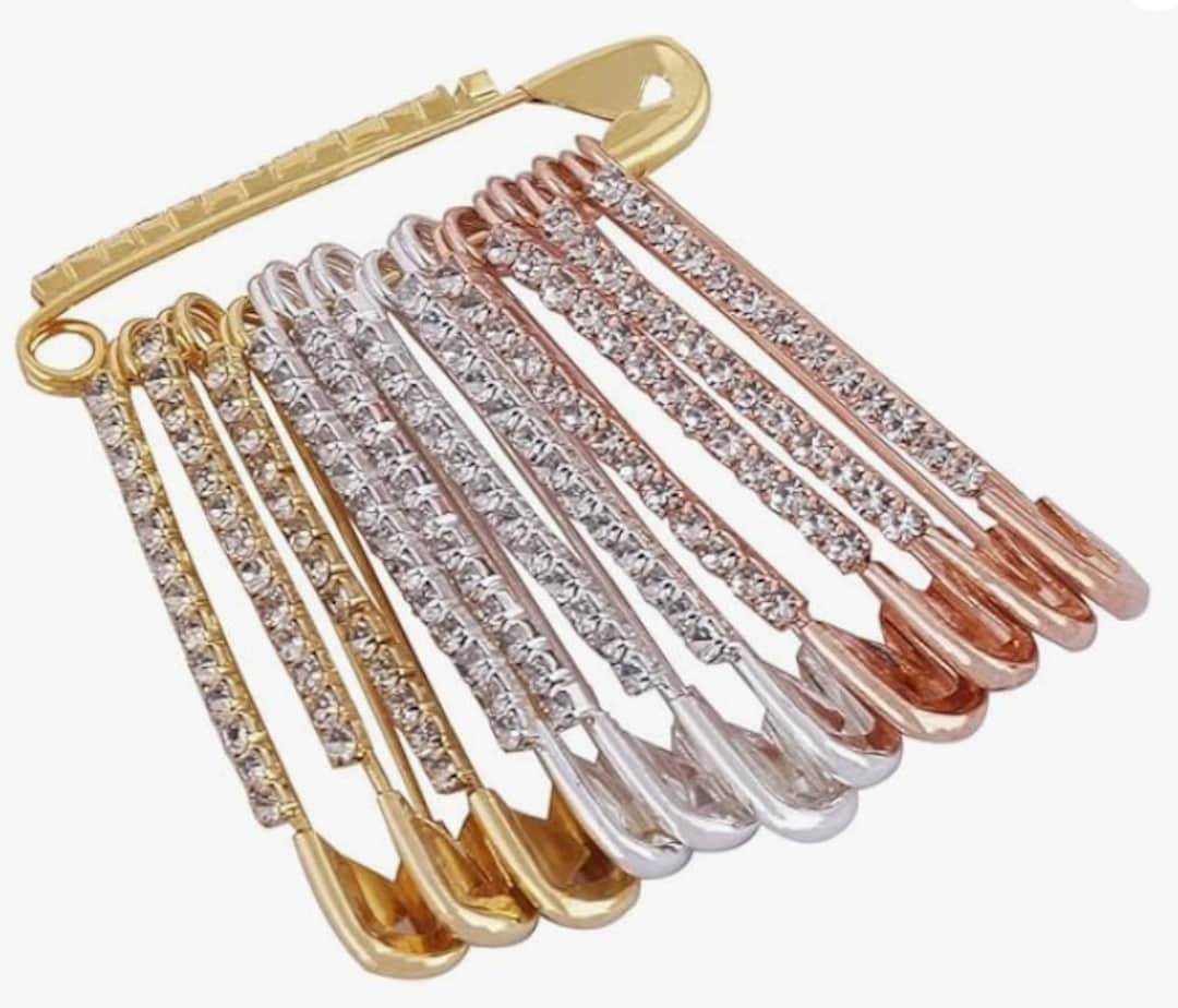 Stone Safety Saree Pin for Sari Pleats Sewing Jackets Sarees Clothes ...