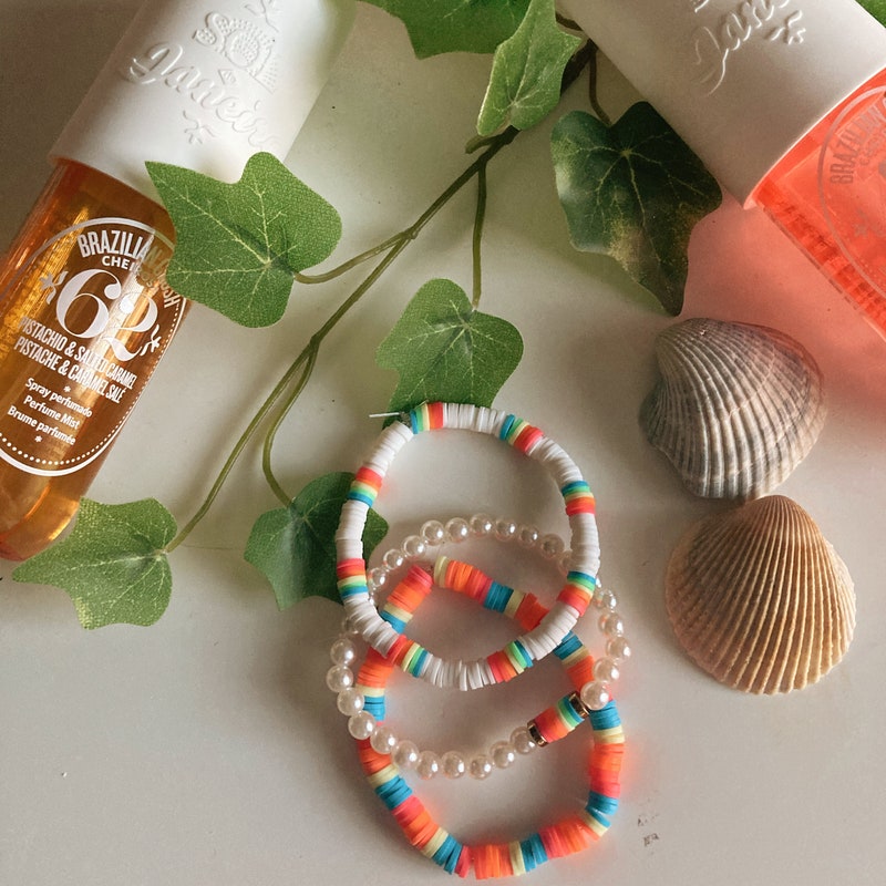 Preppy Clay Bead Jewelry - Etsy