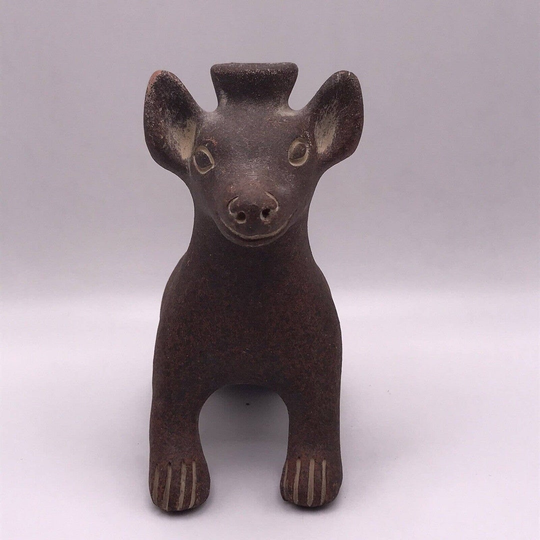 Rare Handmade Dog Effigy Vessel - Etsy