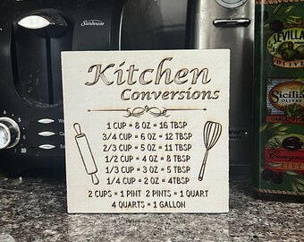 Kitchen Conversion Vinyl Decals - Etsy