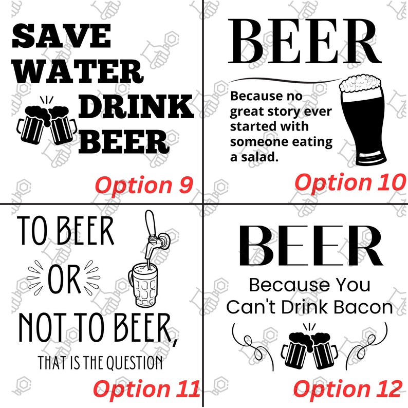 Beer Saying Coasters: Laser Engraved Wood & Slate Drink Accessories - Etsy
