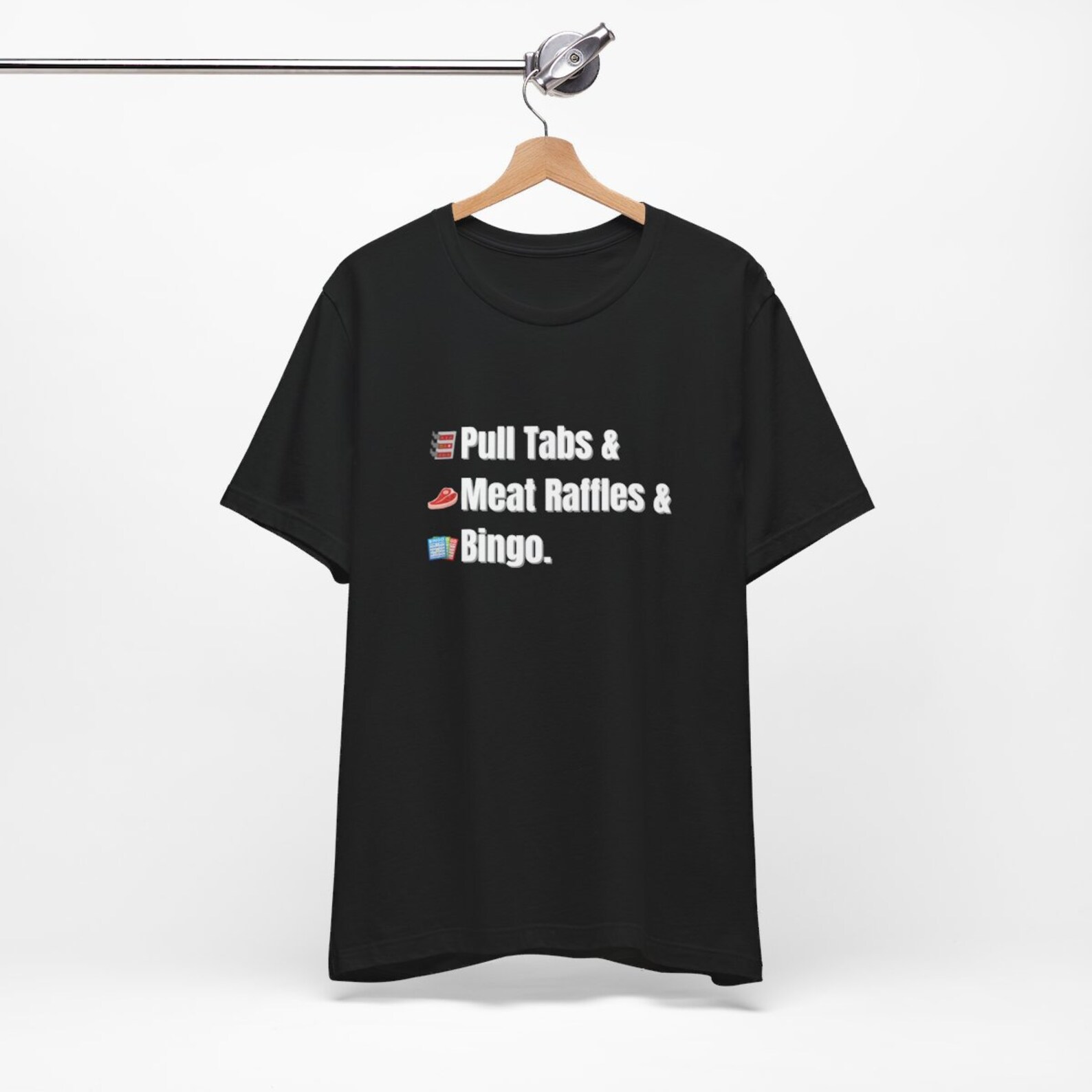 Pull Tabs and Meat Raffles and Bingo Bar Life Unisex Jersey Short ...