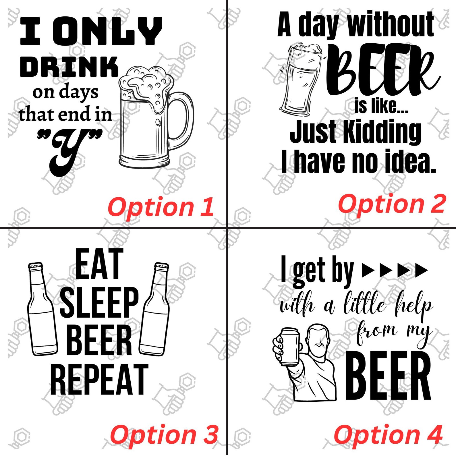 Beer Saying Coasters: Laser Engraved Wood & Slate Drink Accessories - Etsy