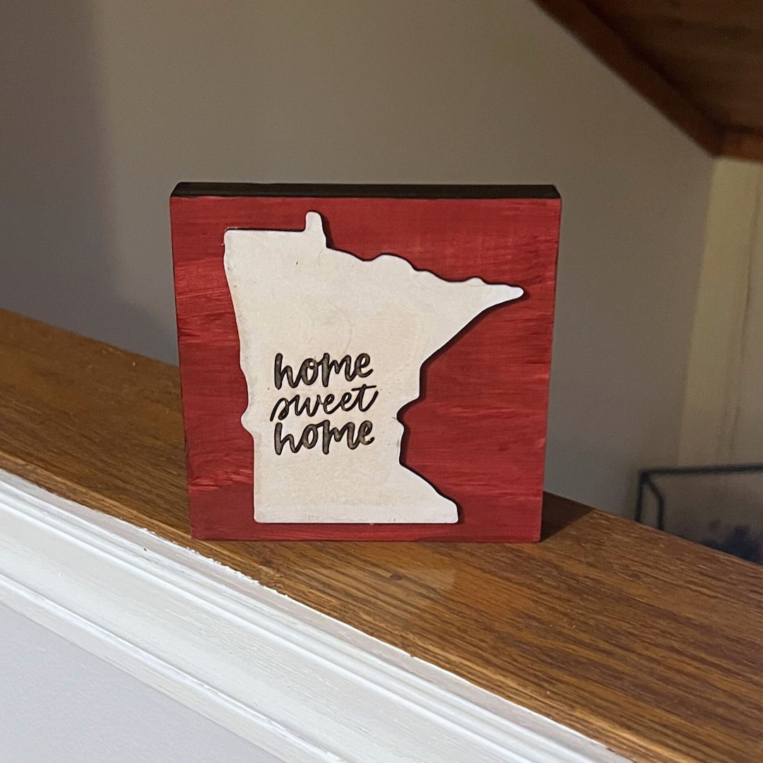 Custom Wood State Signs: Laser Engraved Handmade Home Decor - Etsy