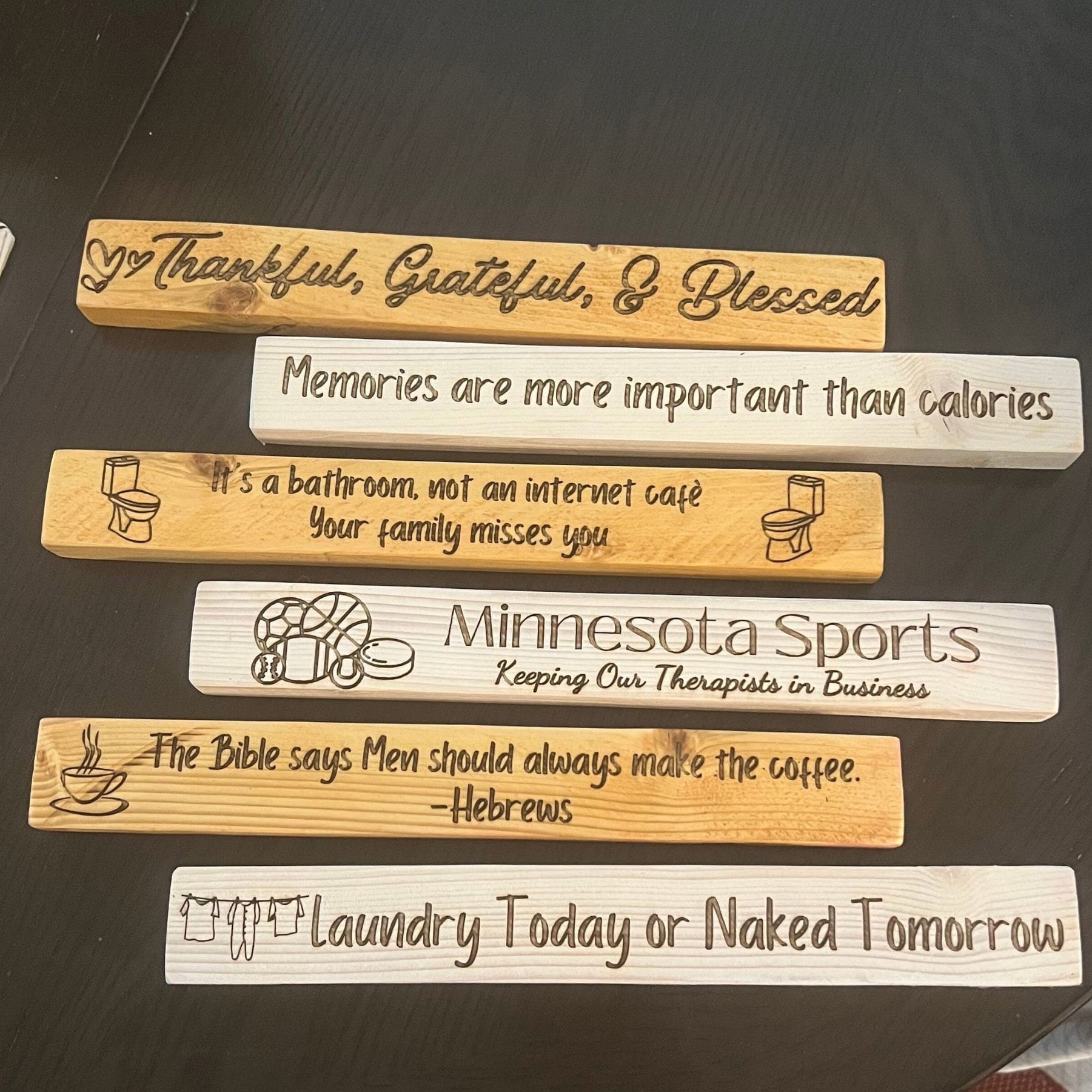 Engraved Quotes Wood Signs: Handmade and Fun Home Decor - Etsy