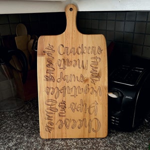 Laser Engraved Charcuterie Board: Food Safe Serving Board - Etsy