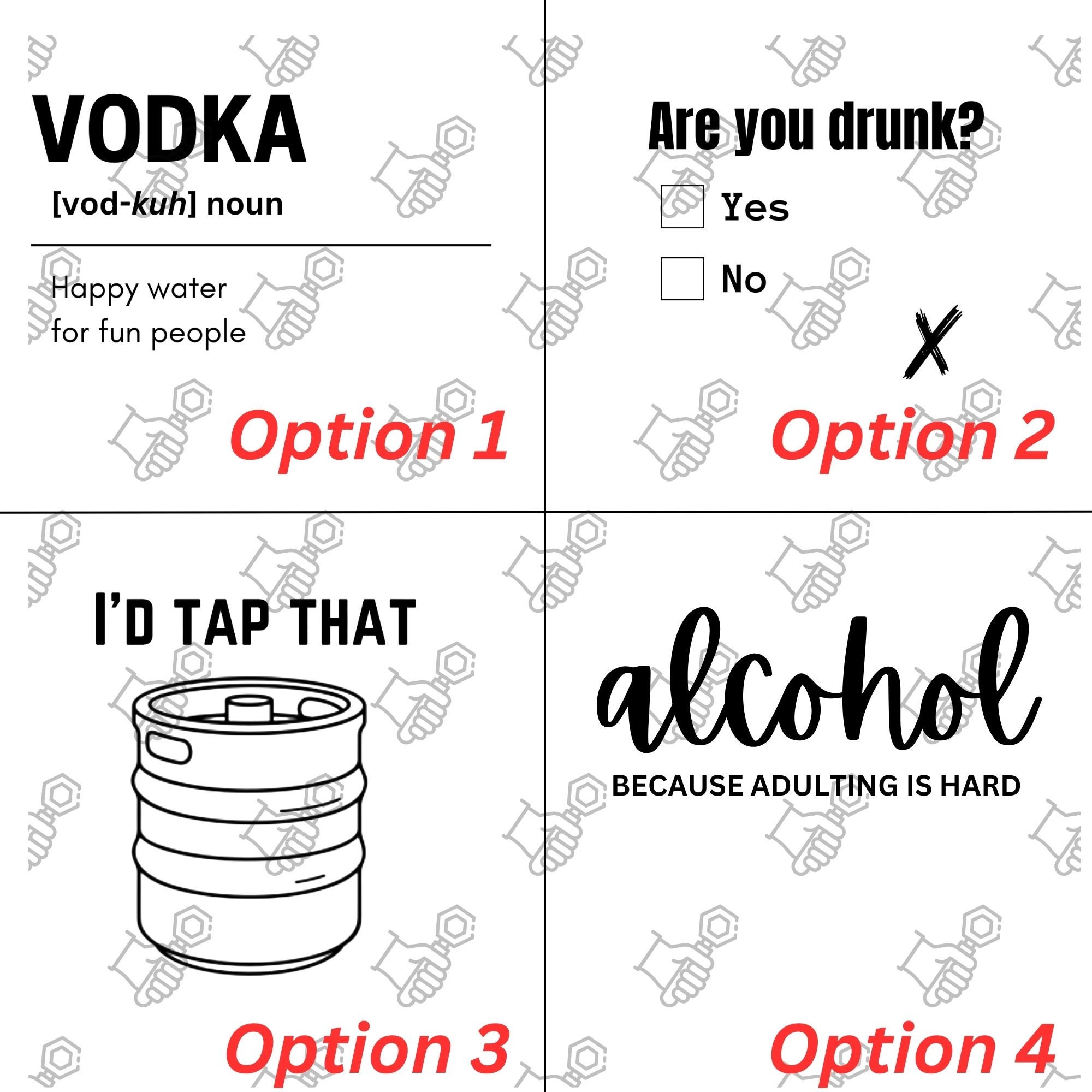Funny Alcohol Quote Coasters: Laser Engraved Wood & Slate Barware - Etsy