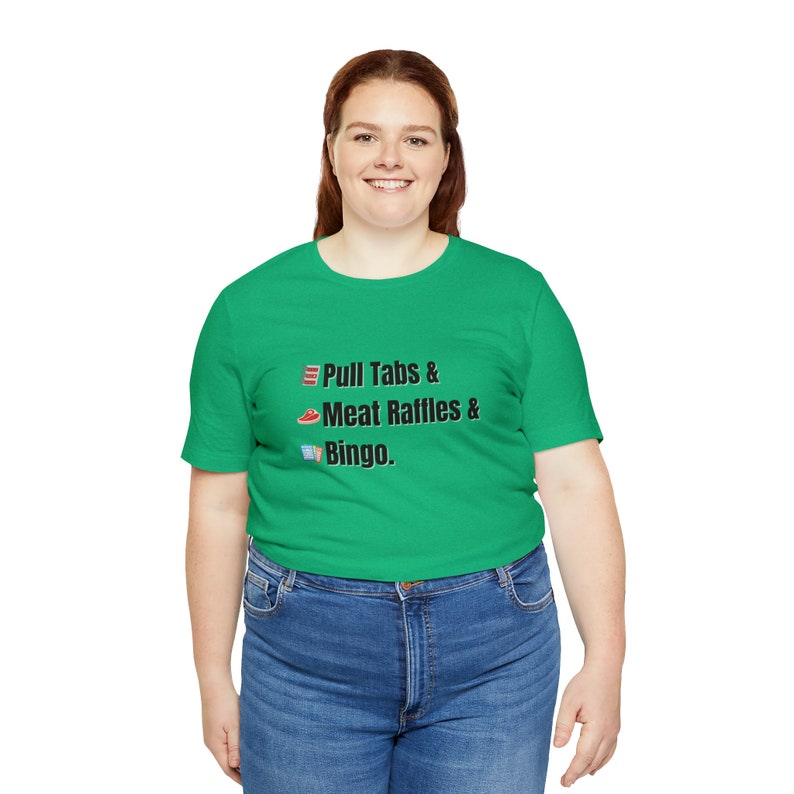 Pull Tabs and Meat Raffles and Bingo Bar Life Unisex Jersey Short ...