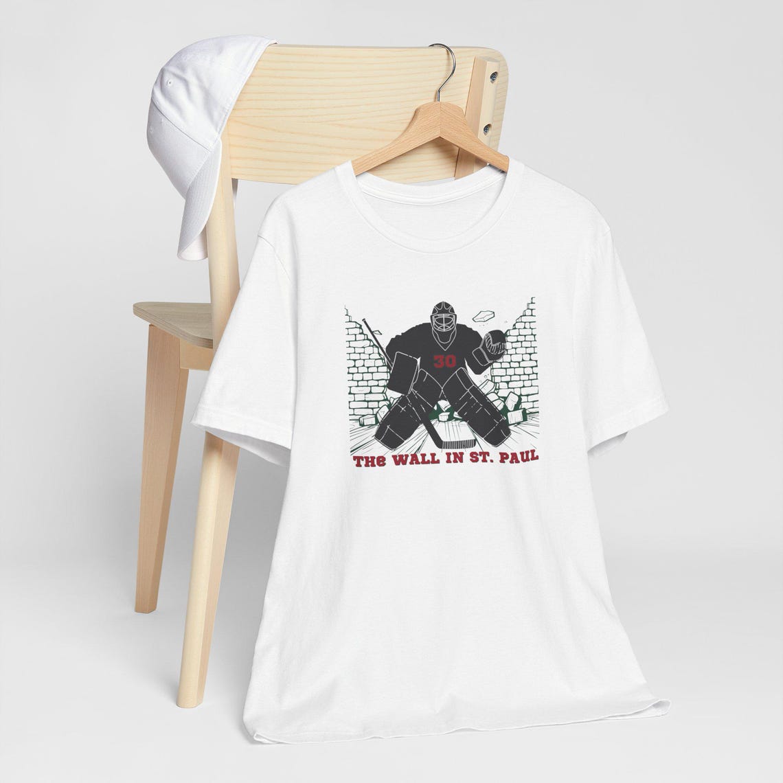 Minnesota Wild "the Wall in St. Paul" Jesper Wallstedt Unisex Jersey ...