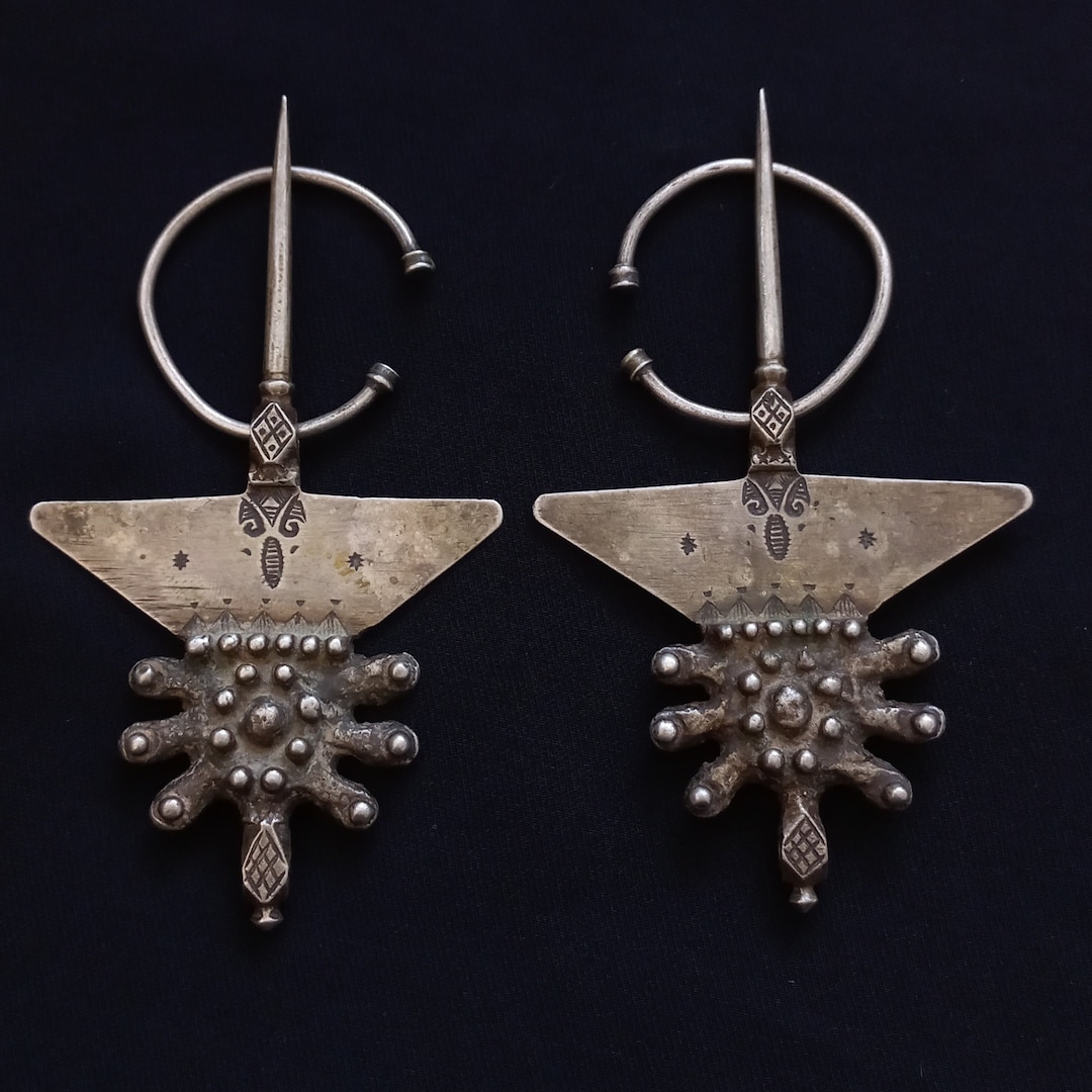 Ancient Berber Silver Fibul tazerzit From MOROCCO-ATLAS. Antique Berber ...